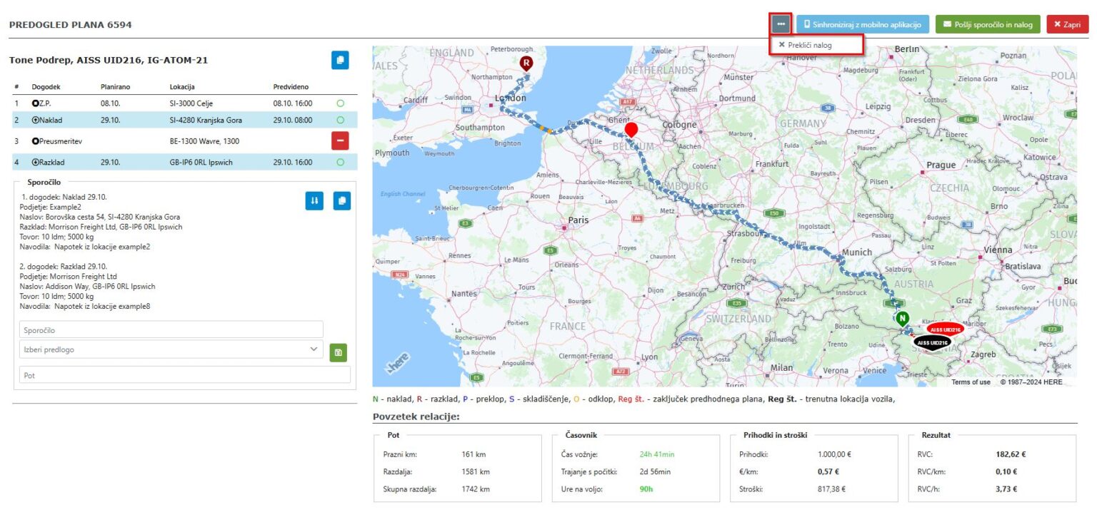 CMR obrazec | standardizirani mednarodni prevozi blaga